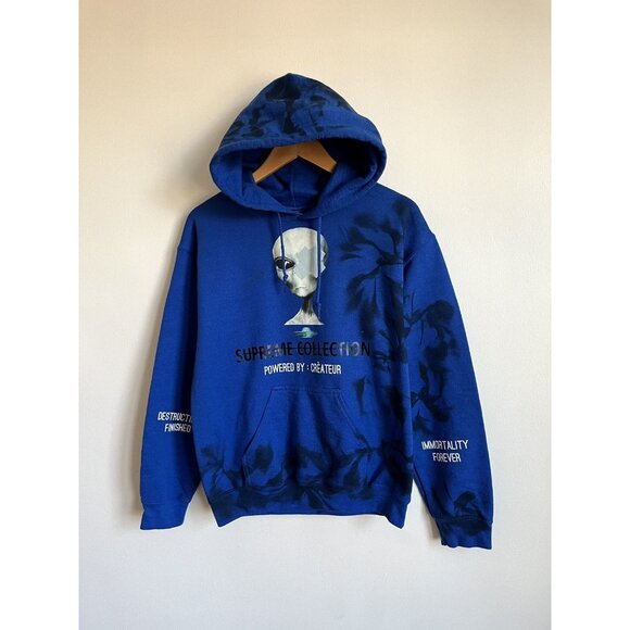 Vintage | Shirts | Vintage Y2k Alien Supreme Collection Boxy Hoodie ...